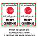 Printable Crossing Guard Christmas Card - Holiday and Christmas Gift ...
