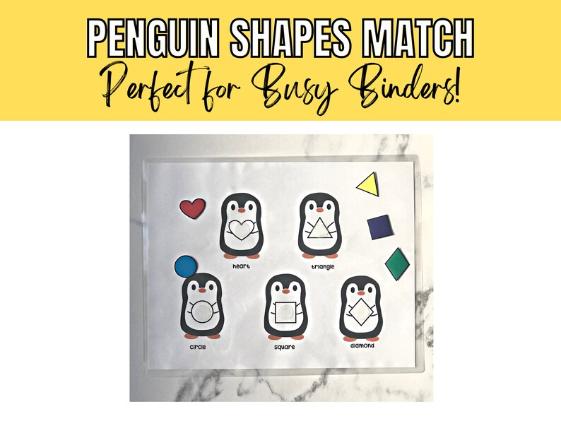 Shapes Match Shapes Worksheet Shapes Busy Book Shapes Busy - Etsy