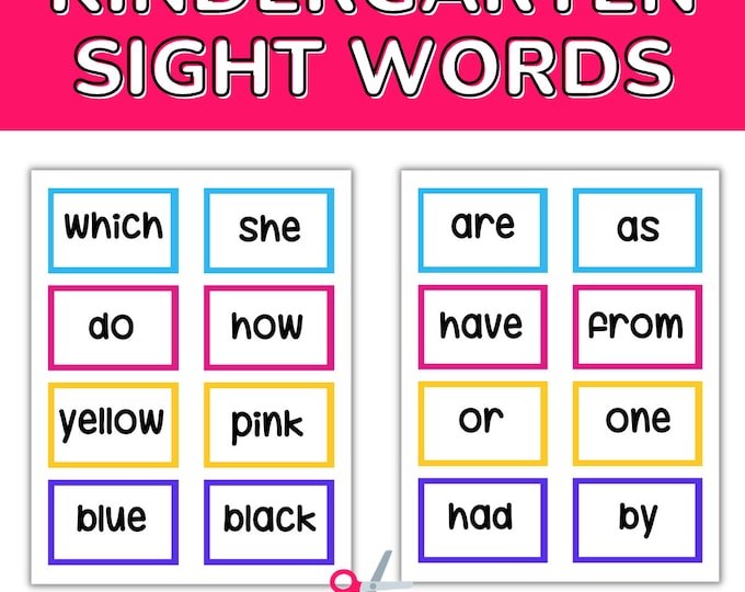 1000 Sight Words Must Know Printable Flashcards BEST SELLER - Etsy Canada