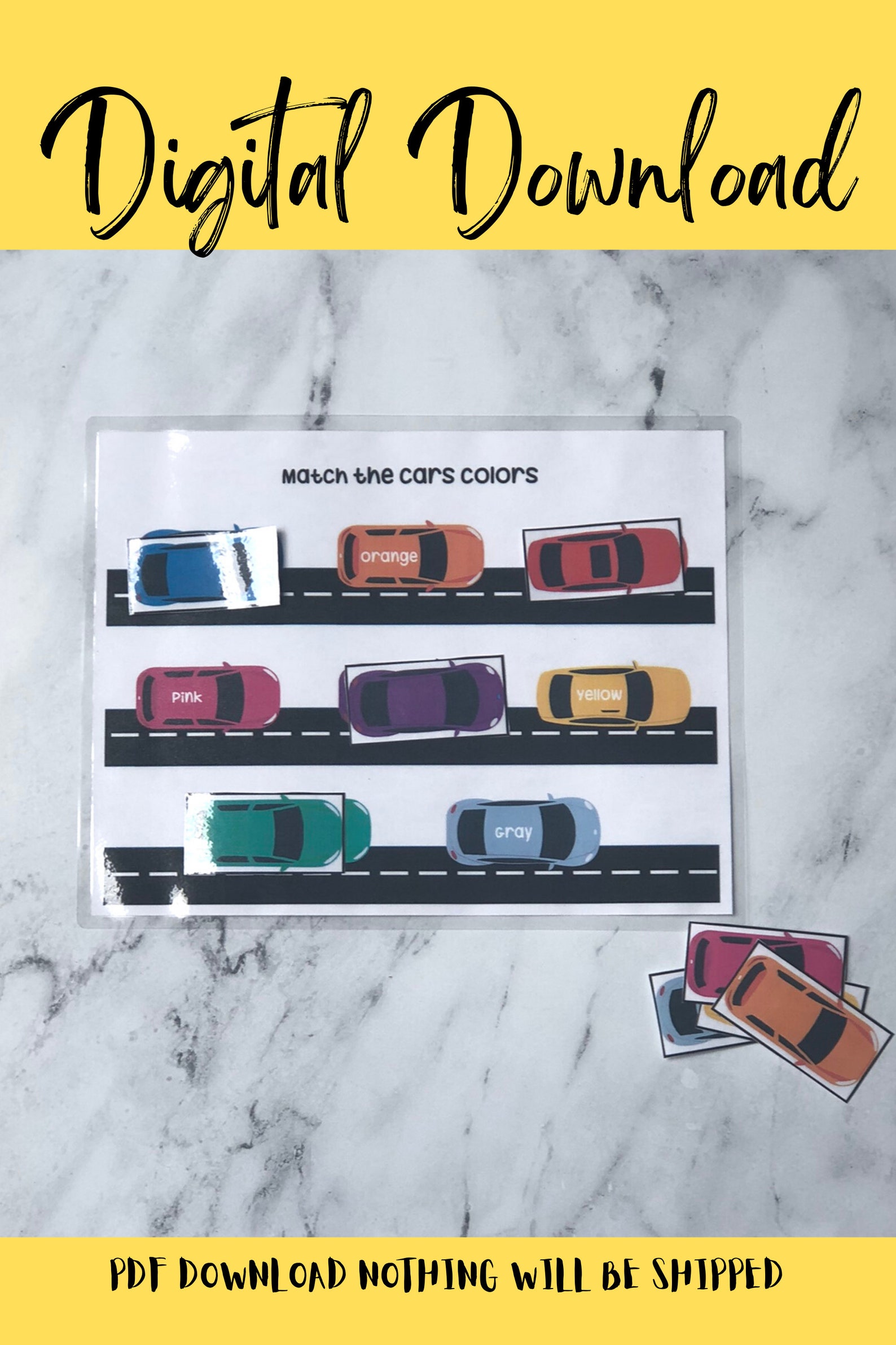 Busy Binder Color Match Up, Learning Colors, Colors Printable, Quiet ...