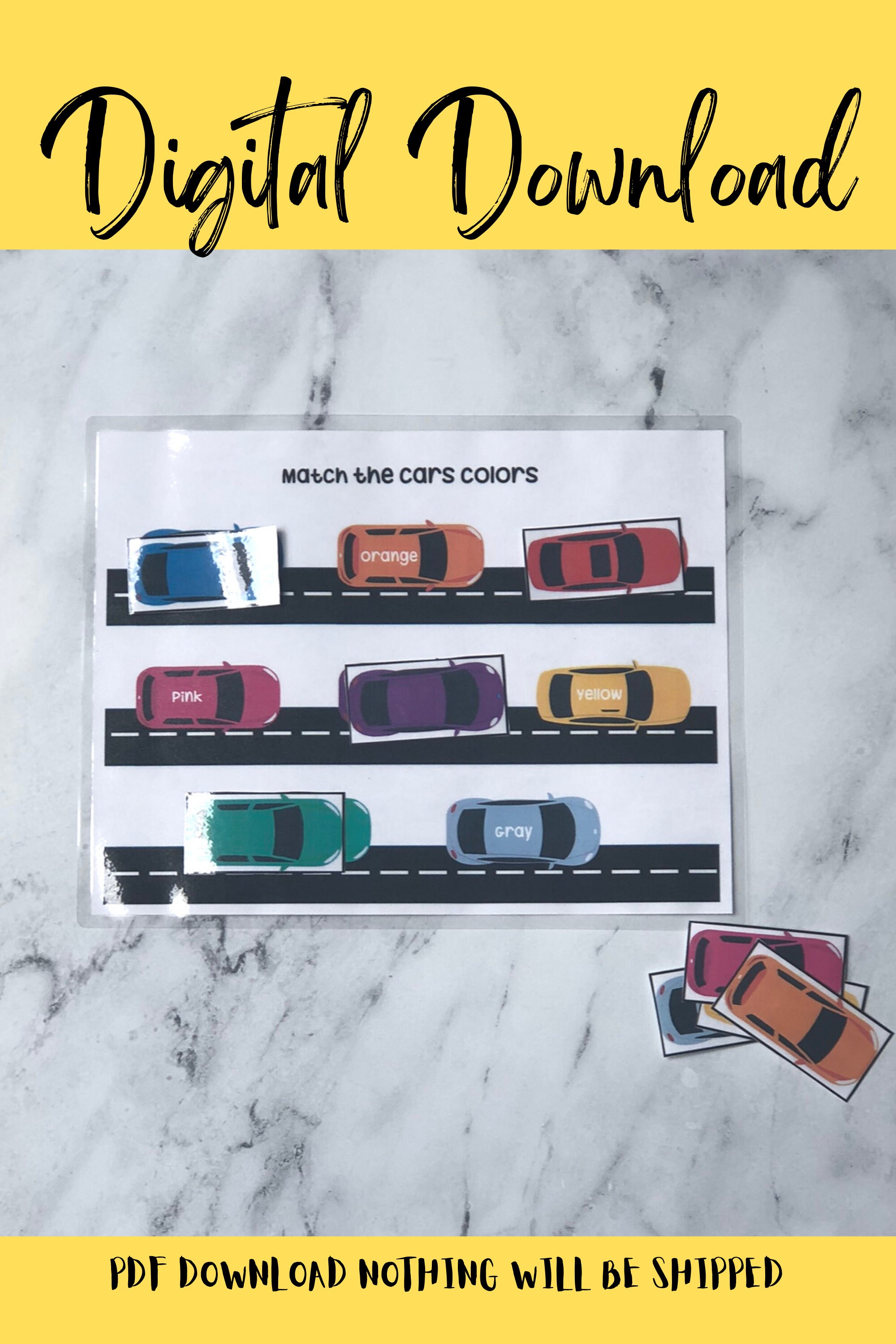 Busy Binder Color Match Up, Learning Colors, Colors Printable, Quiet ...