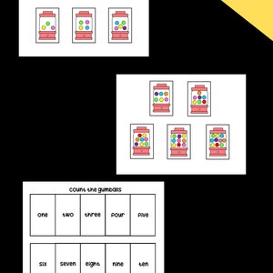 Gumball Numbers 1-10 & Counting Printable Busy Book. Gumball Numbers ...
