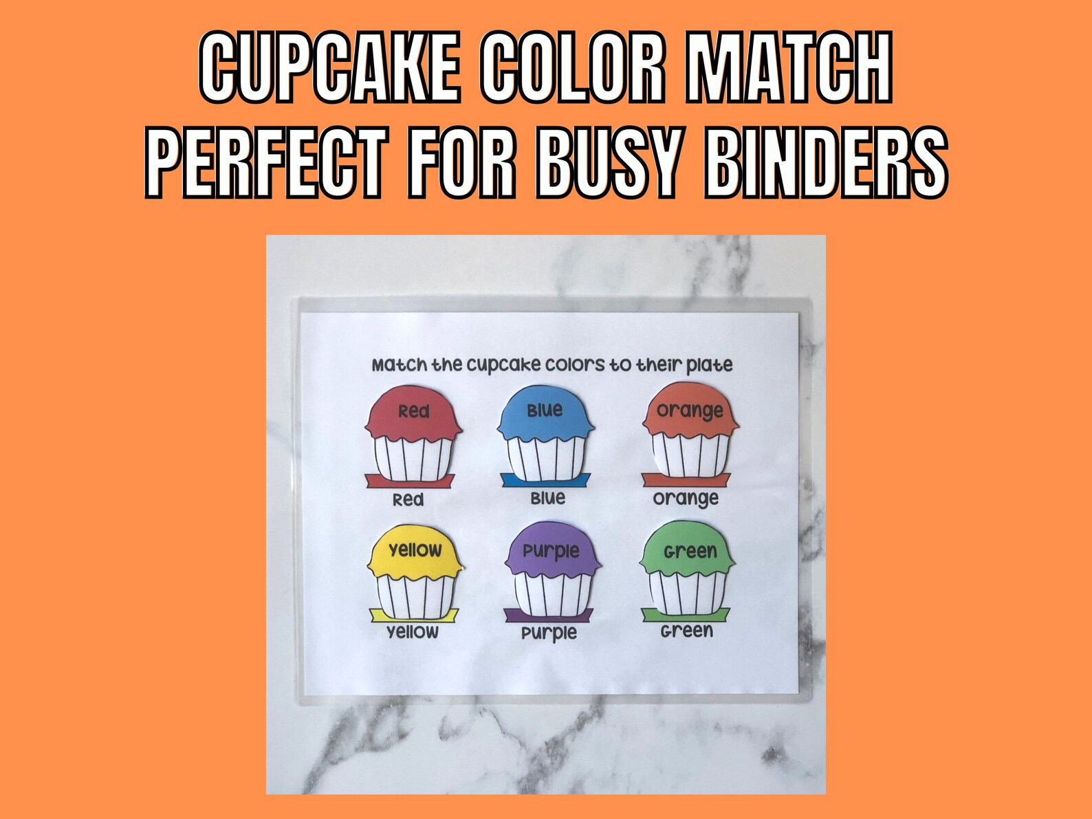 Color Matching Busy Binder Printable, Homeschool Preschool Worksheet ...