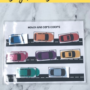 Busy Binder Color Match Up, Learning Colors, Colors Printable, Quiet ...