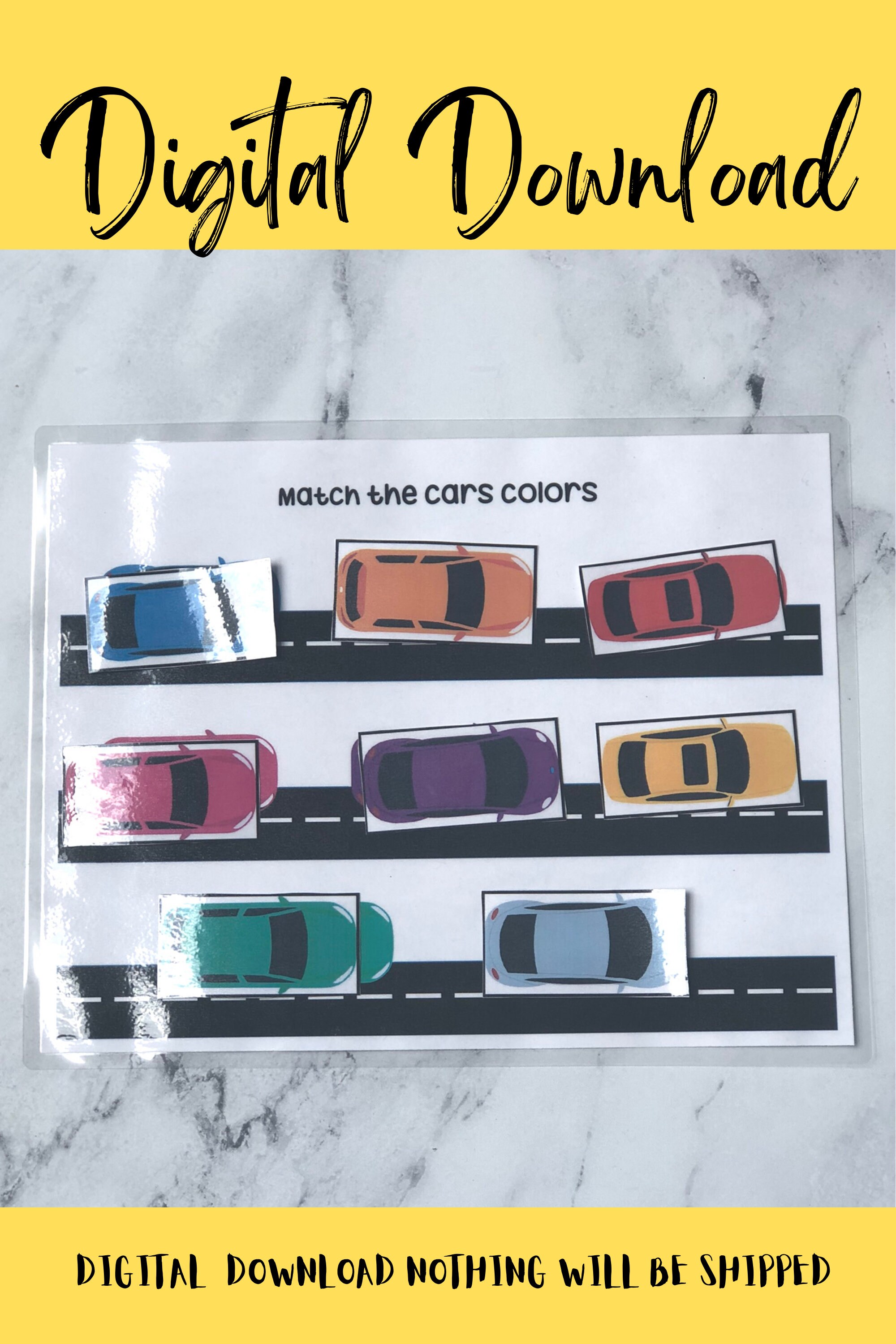 Busy Binder Color Match Up, Learning Colors, Colors Printable, Quiet ...