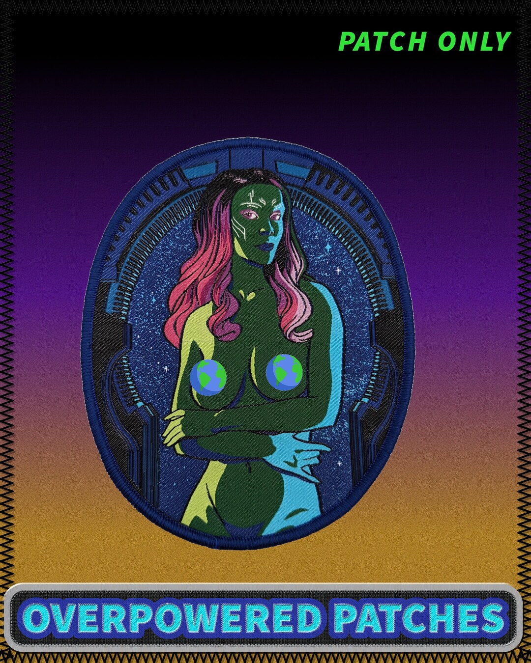 Intergalactic Rendezvous, Movie Girl Lewd Parody, Morale Ranger Woven Embroidered Patch - Etsy