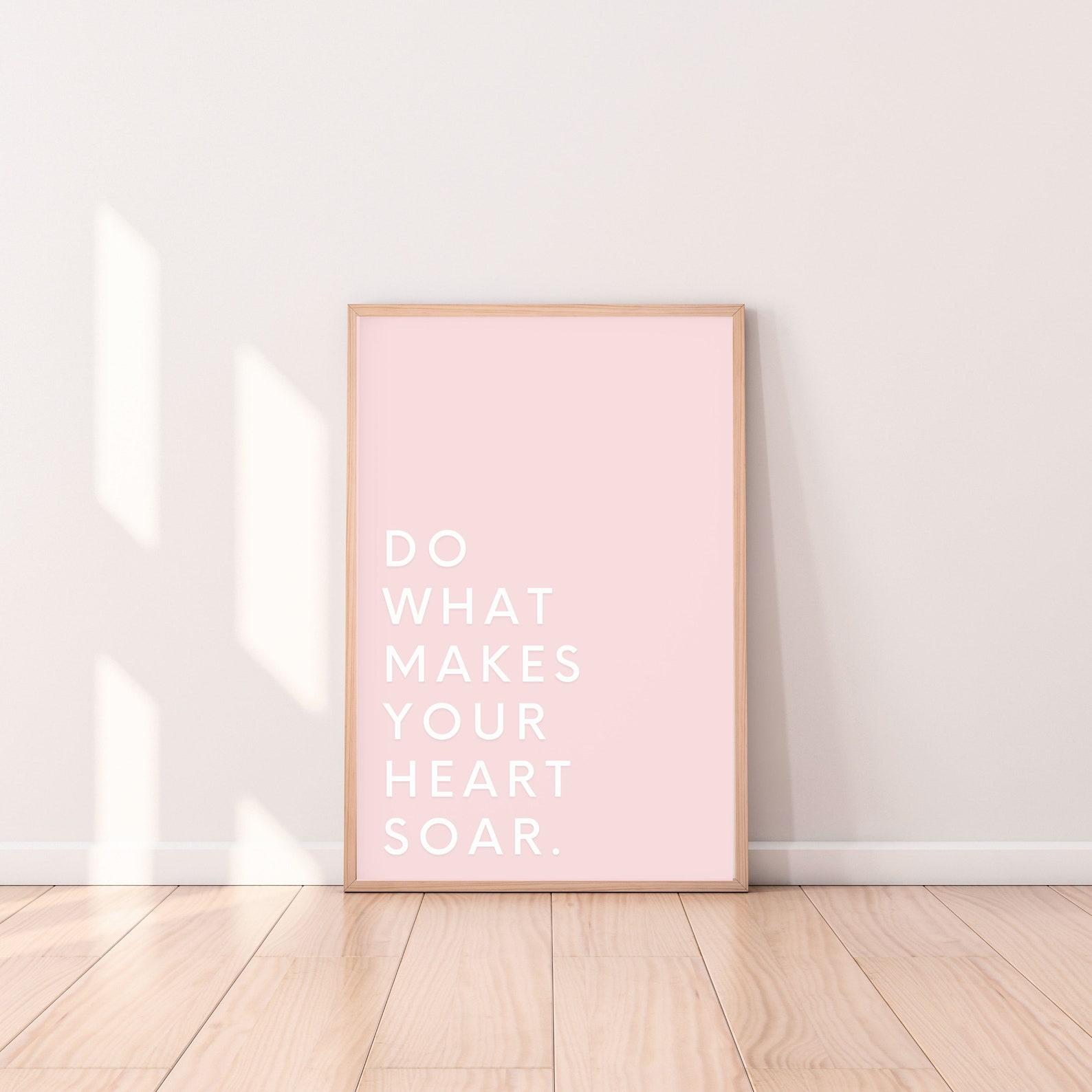Do What Makes Your Heart Soar Poster Pink Cute Aesthetic Poster ...
