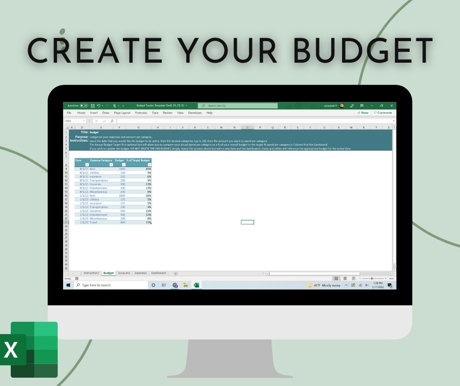 Expense Tracker and Dashboard - Etsy