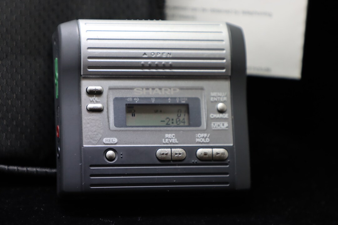 Sharp MD Mt290h USED Unit MINIDISC Recorder With Microphone Mt 290 - Etsy