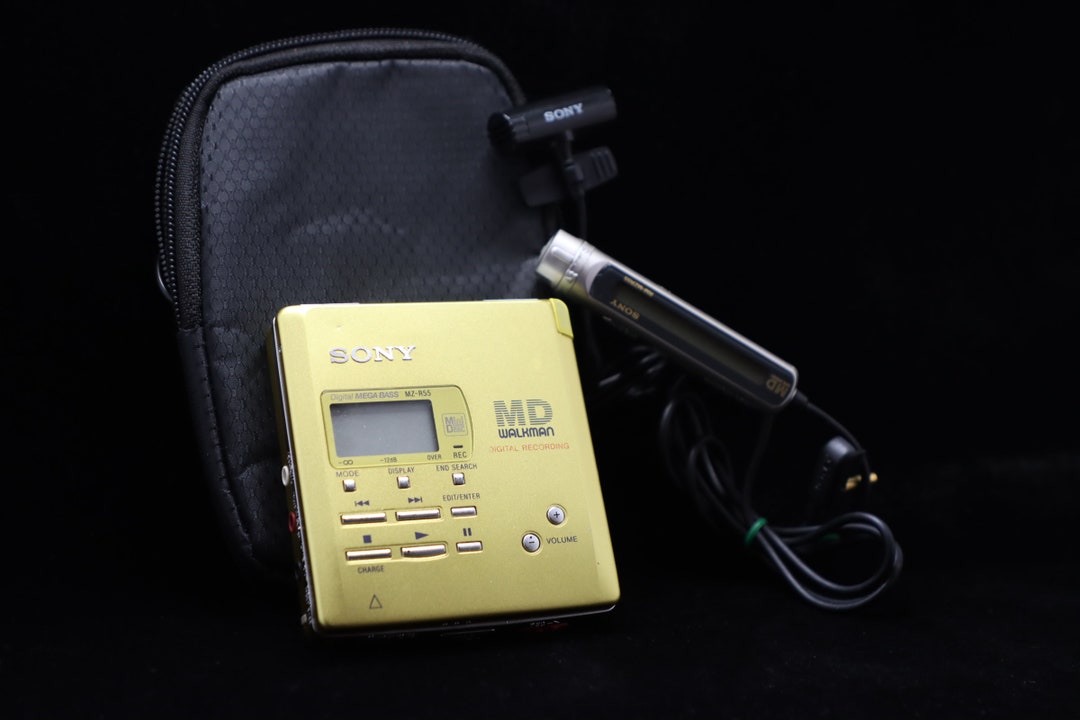 SONY MZ R55 MINIDISC Recorder With Microphone - Etsy
