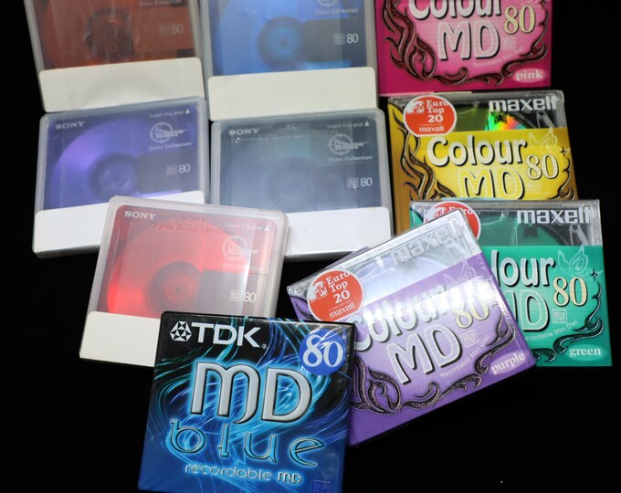 SONY, TDK & MAXELL New Blank Minidisc's 10 Discs - Etsy