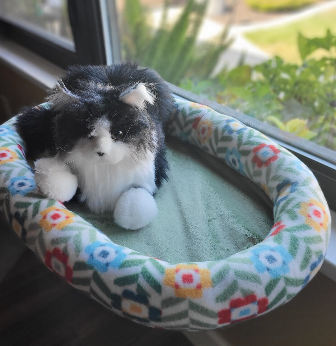 Oval Padded Rectangle Cat Window Perch Cover, Cat Window Hammock Mat ...