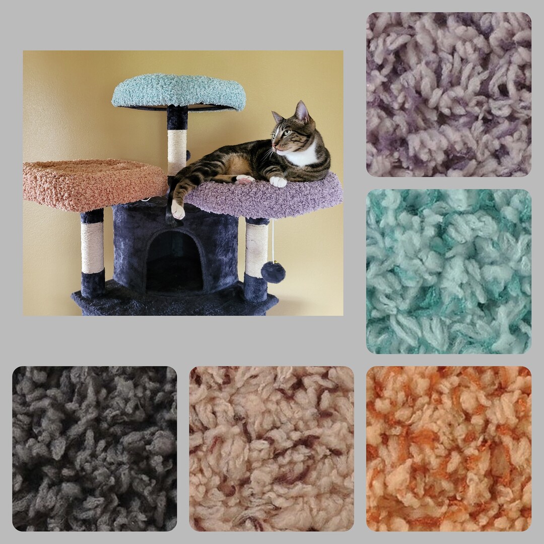 Crochet Cat Tree Tower Cover, Kitty Condo House Slipcover, Washable ...