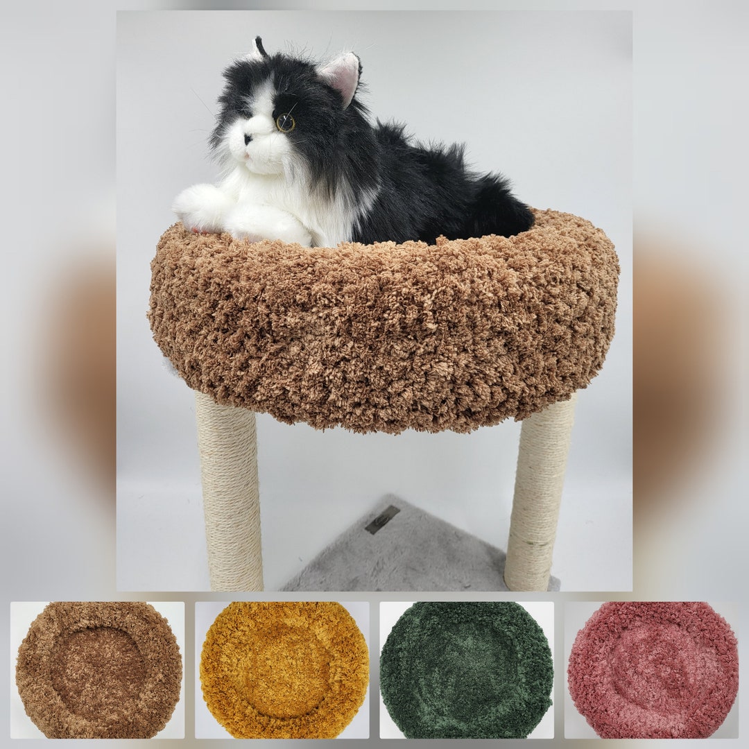 Crochet Cat Tree Tower Cover, Kitty Condo House Slipcover, Washable ...