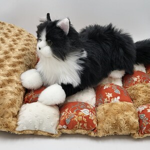 Pet Puff Quilt Bed, Patchwork Dog Mat, Cat Bubble Cushion, Pet Lover ...