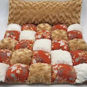 Pet Puff Quilt Bed, Patchwork Dog Mat, Cat Bubble Cushion, Pet Lover ...