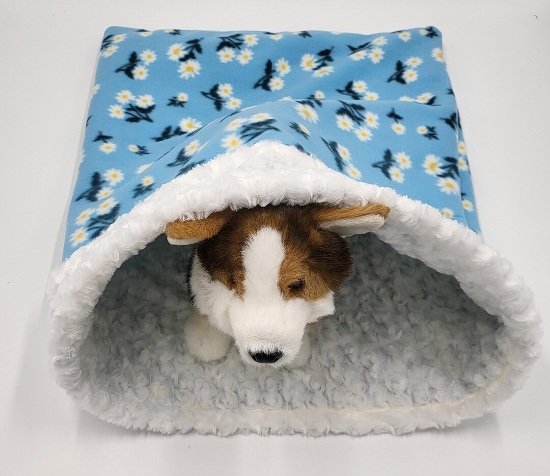 CLEARANCE: Small Dog Burrow Bag Sack, Snuggle Den, Sleeping Mat, Puppy ...