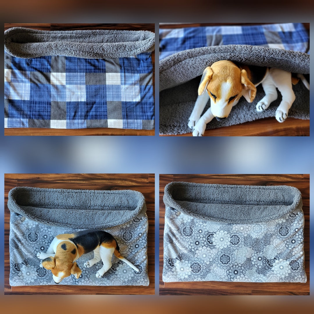 Large Dog Burrow Bed Sack, Snuggle Sleeping Bag, Puppy Bedding, Bonding ...