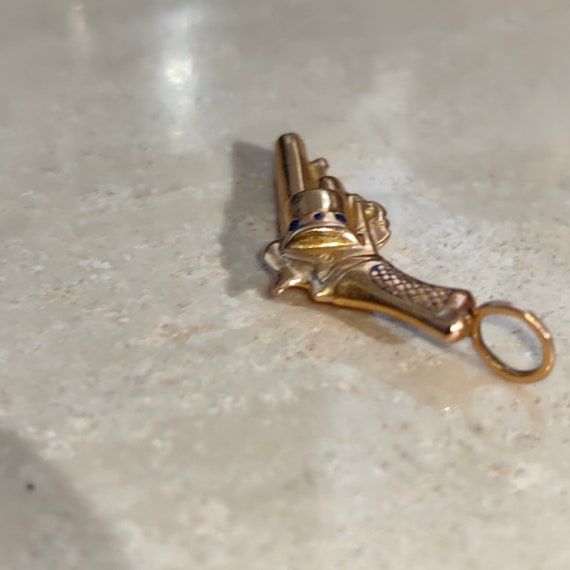 Antique Vintage 1860s 18k Gold Revolver Pocket Watch … - Gem