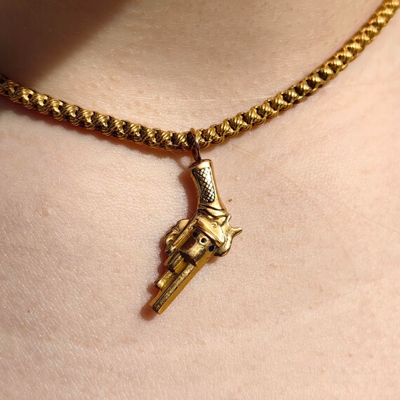 Antique Vintage 1860s 18k Gold Revolver Pocket Watch … - Gem