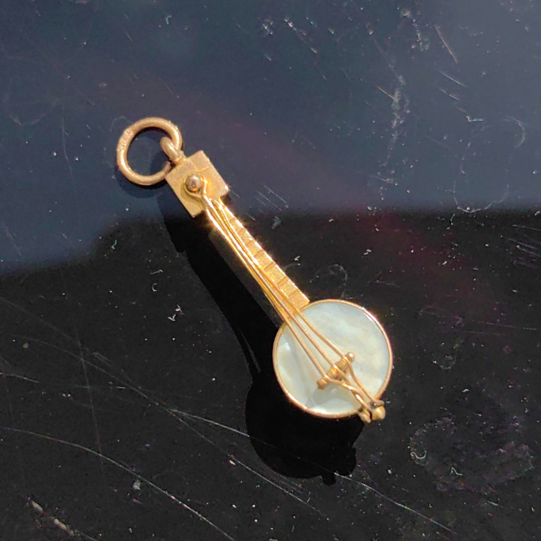 1920s Art Deco Antique Vintage Hallmarked 9k Yellow Gold Mother of ...