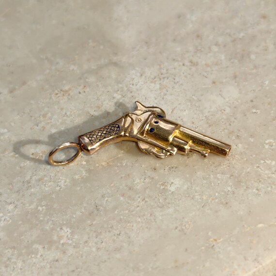 Antique Vintage 1860s 18k Gold Revolver Pocket Watch … - Gem