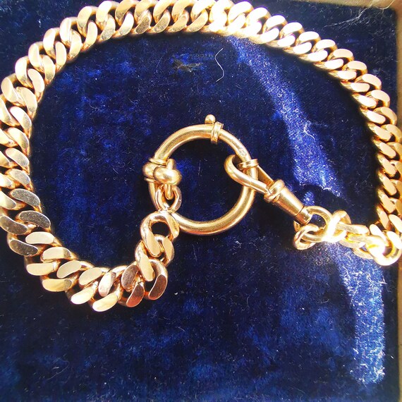 Cuban Curb Link Chain Bracelet 33.7gr Solid 18k Gold … - Gem
