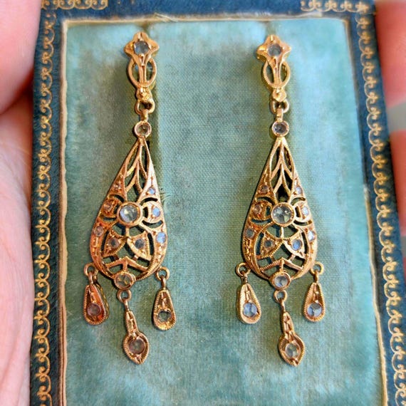 Vintage victorian earrings store