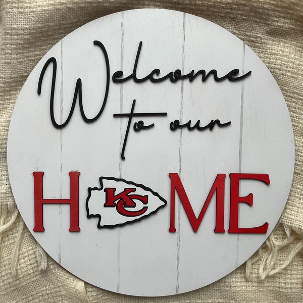 Kansas City Chiefs Wood Sign - Etsy