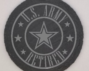 Us Army Slate Coasters - Etsy
