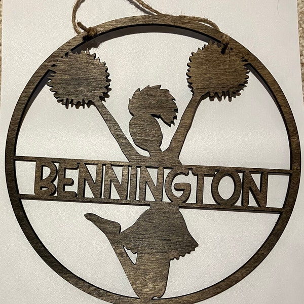 Cheerleader Door Sign - Etsy