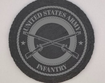 Us Army Slate Coasters - Etsy