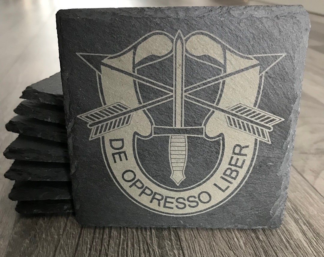 Military Slate Coasters, Slate Coasters, Special Forces, Retirement ...