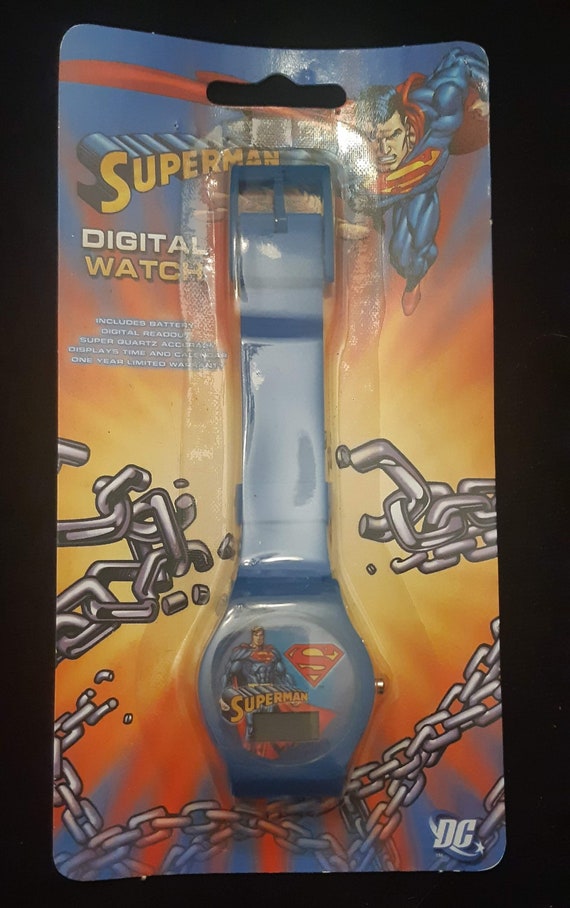 Vintage Sealed DC Superman Digital Watch - Gem