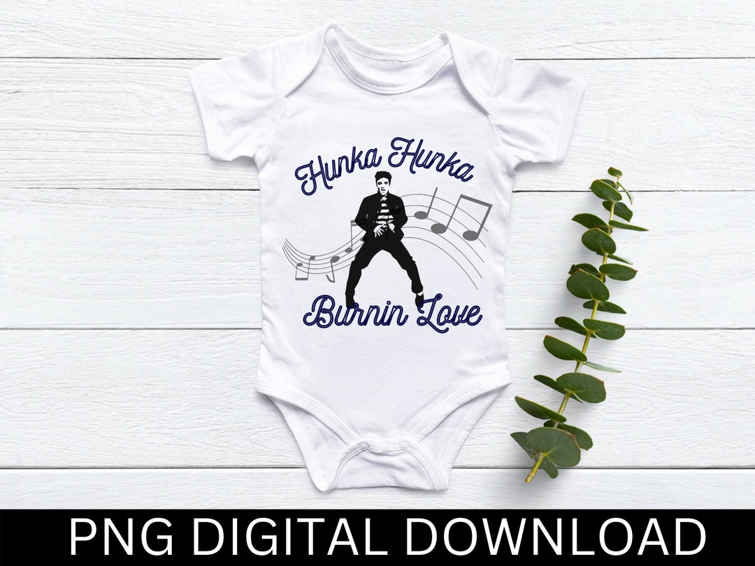 Hunka Hunka Burnin Love Png Clip Art, Elvis Clipart Png - Etsy