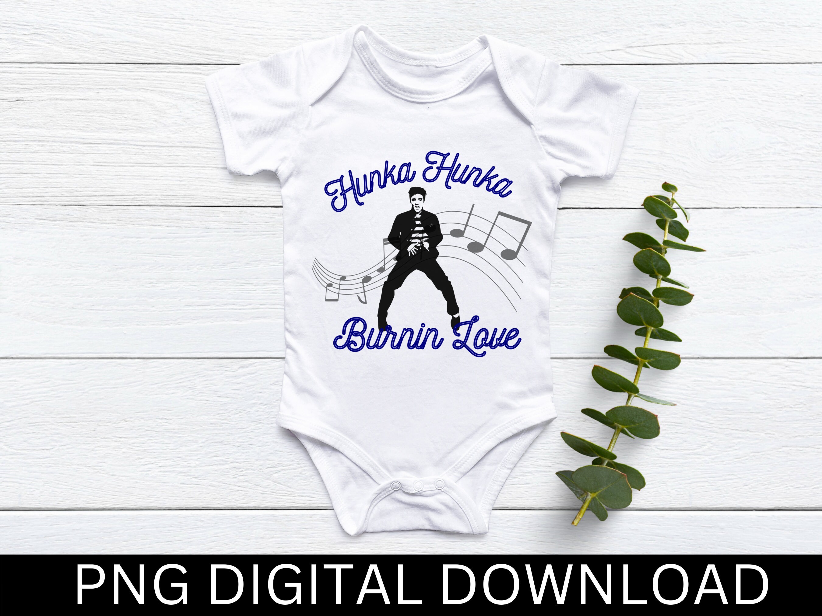 Hunka Hunka Burnin Love Png Clip Art, Elvis Clipart Png - Etsy