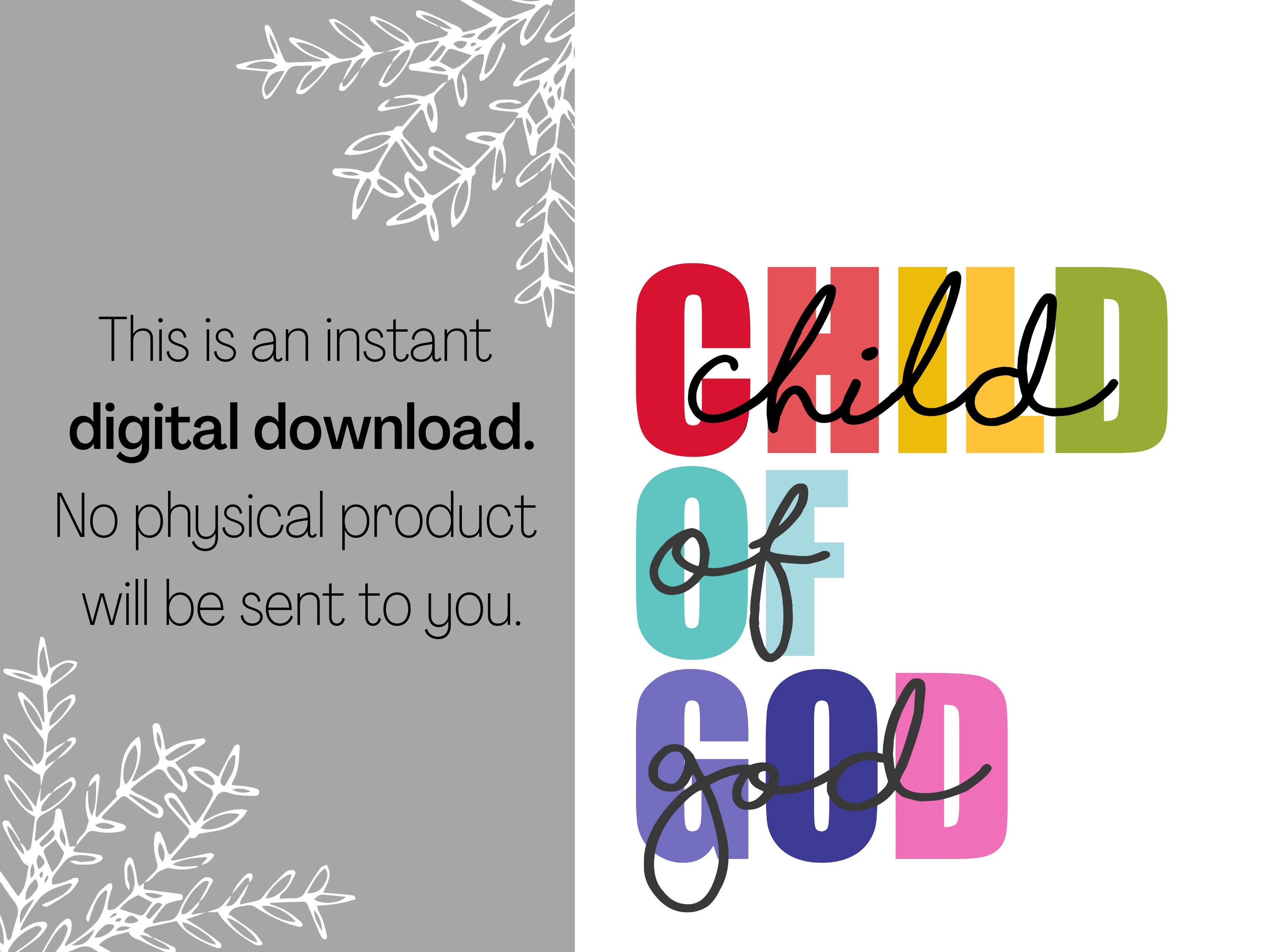 Child of God LDS Art, Pride Printable, Christian Download, Baptism Wall ...