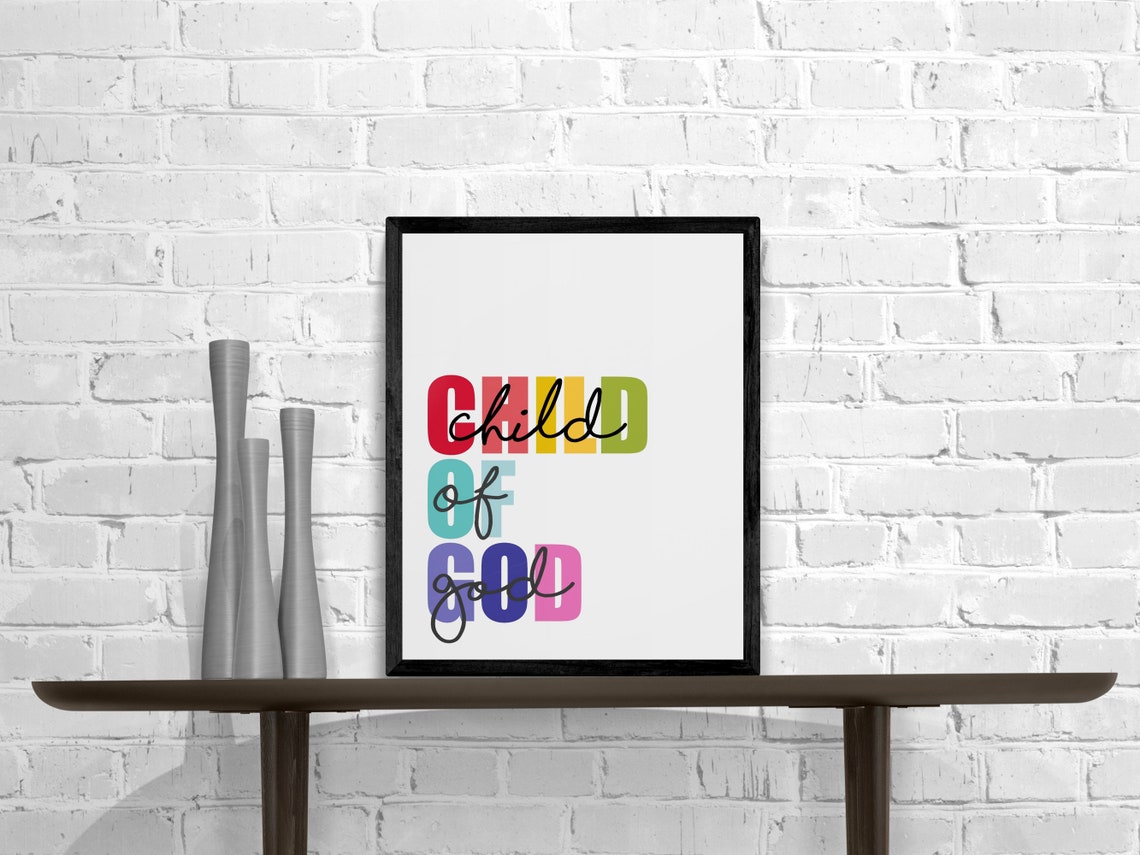 Child of God LDS Art, Pride Printable, Christian Download, Baptism Wall ...