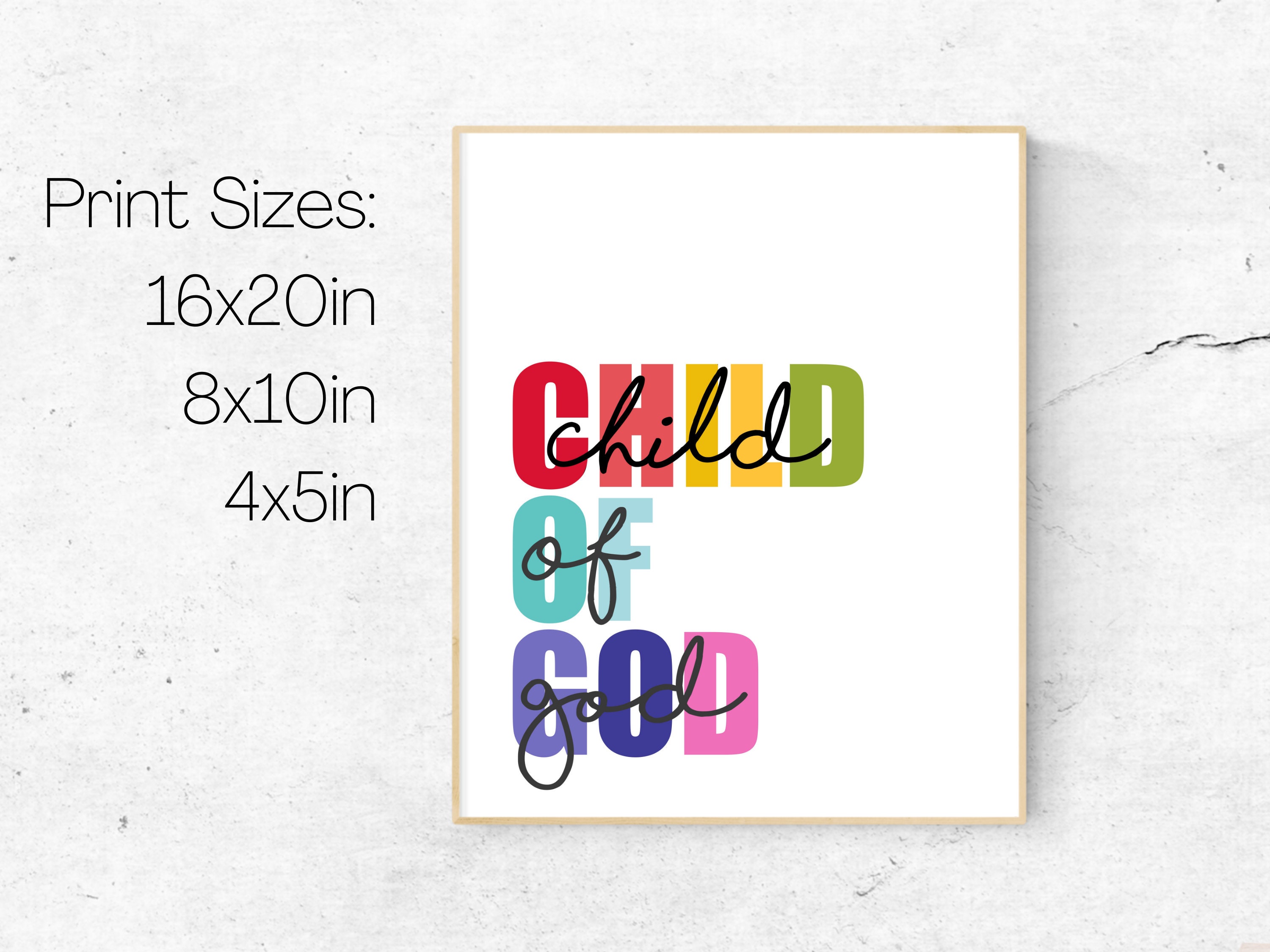Child of God LDS Art, Pride Printable, Christian Download, Baptism Wall ...