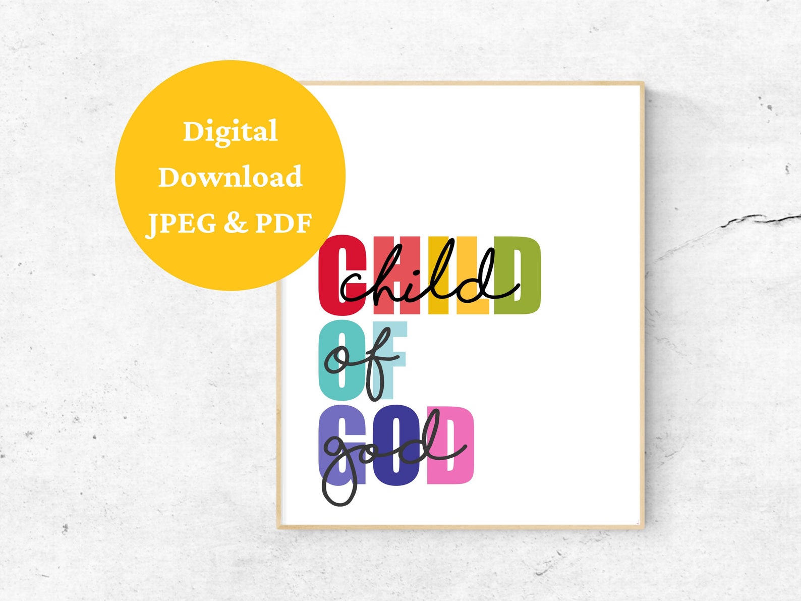 Child of God LDS Art, Pride Printable, Christian Download, Baptism Wall ...