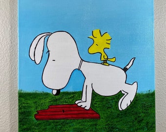 Snoopy Acrylic Painting - Etsy