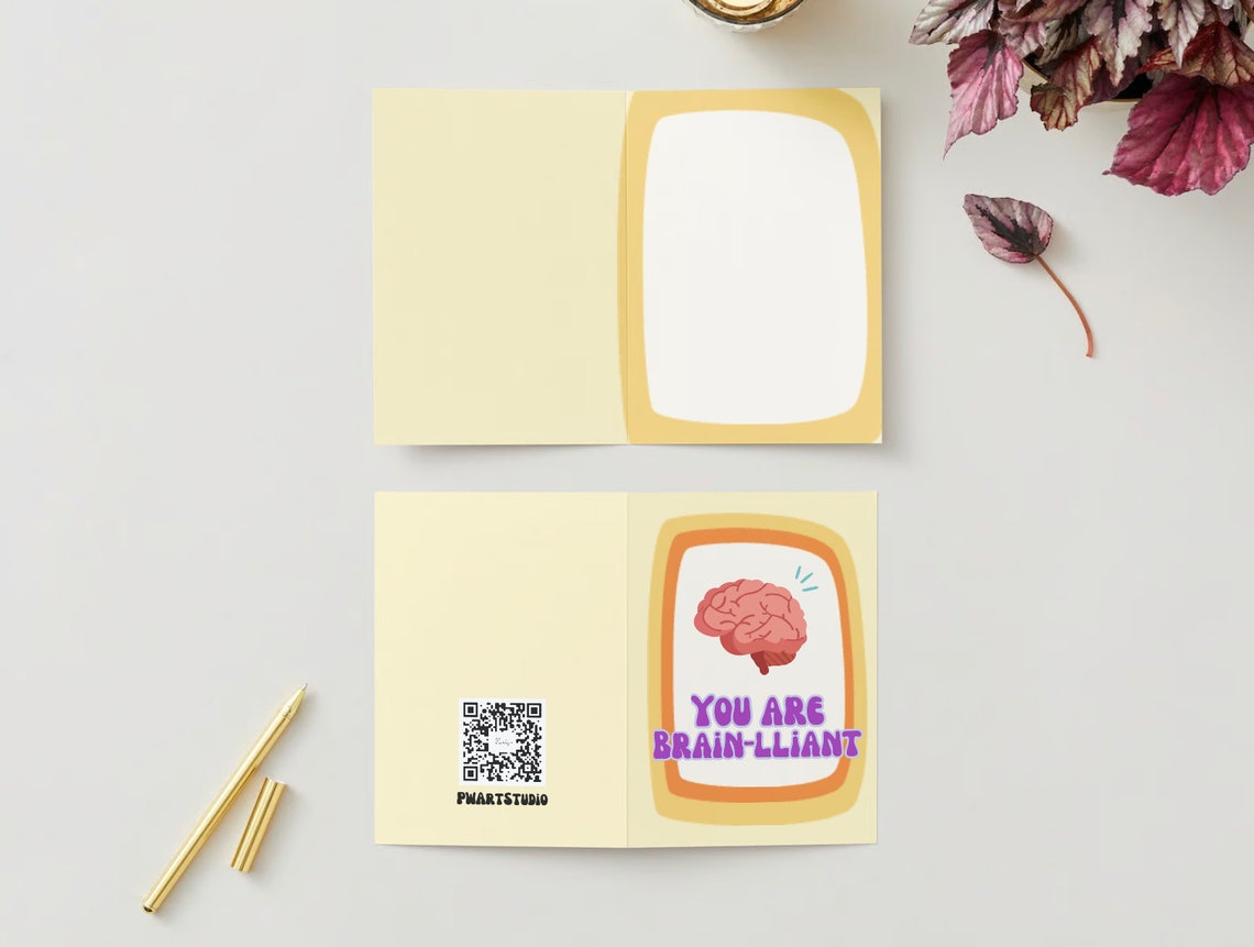 You Are Brain-lliant! – Unique Science-inspired Card for Grads ...