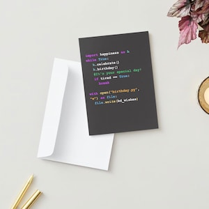 Unique Tech-themed Birthday Cards for Coders and Geeks! - Etsy