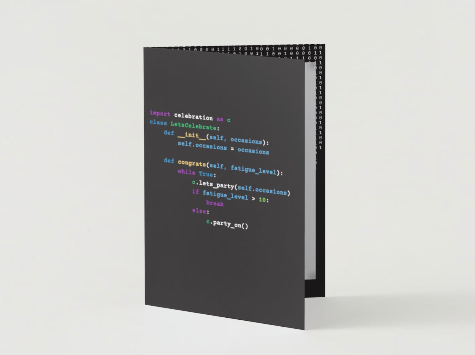 Tech-themed All-occasion Celebration Card for Coders, Programmers, and ...