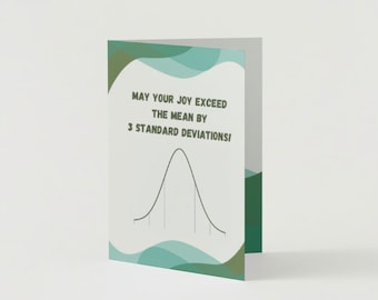 You Are Statistically Significant, Math Greeting Card, Customizable ...