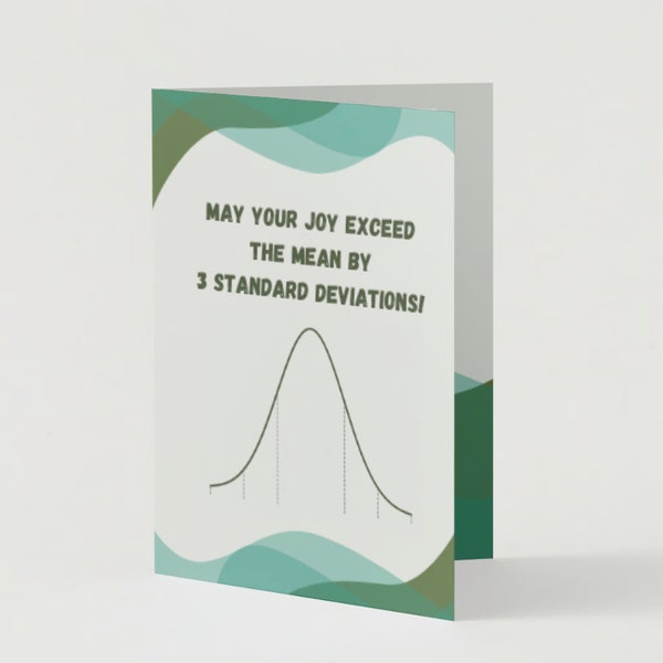 Statistics Birthday Card - Etsy