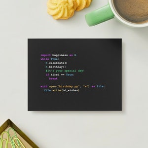 Unique Tech-themed Birthday Cards for Coders and Geeks! - Etsy