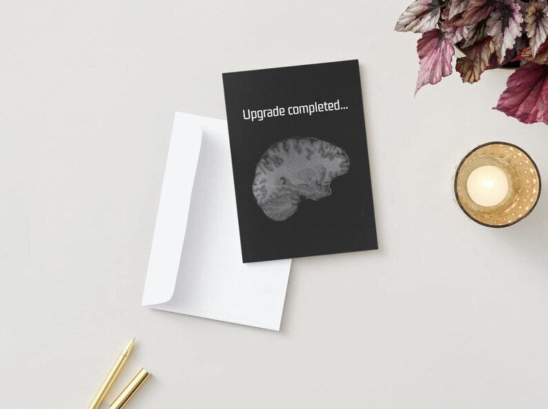 MRI Brain Scan Graduation Card – From a Real Neuroscientist’s Lab - Etsy
