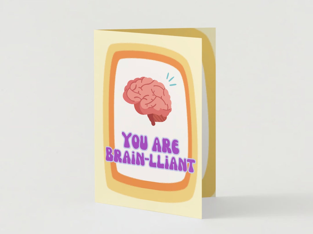 All-purpose Brain Enthusiast Card - Etsy