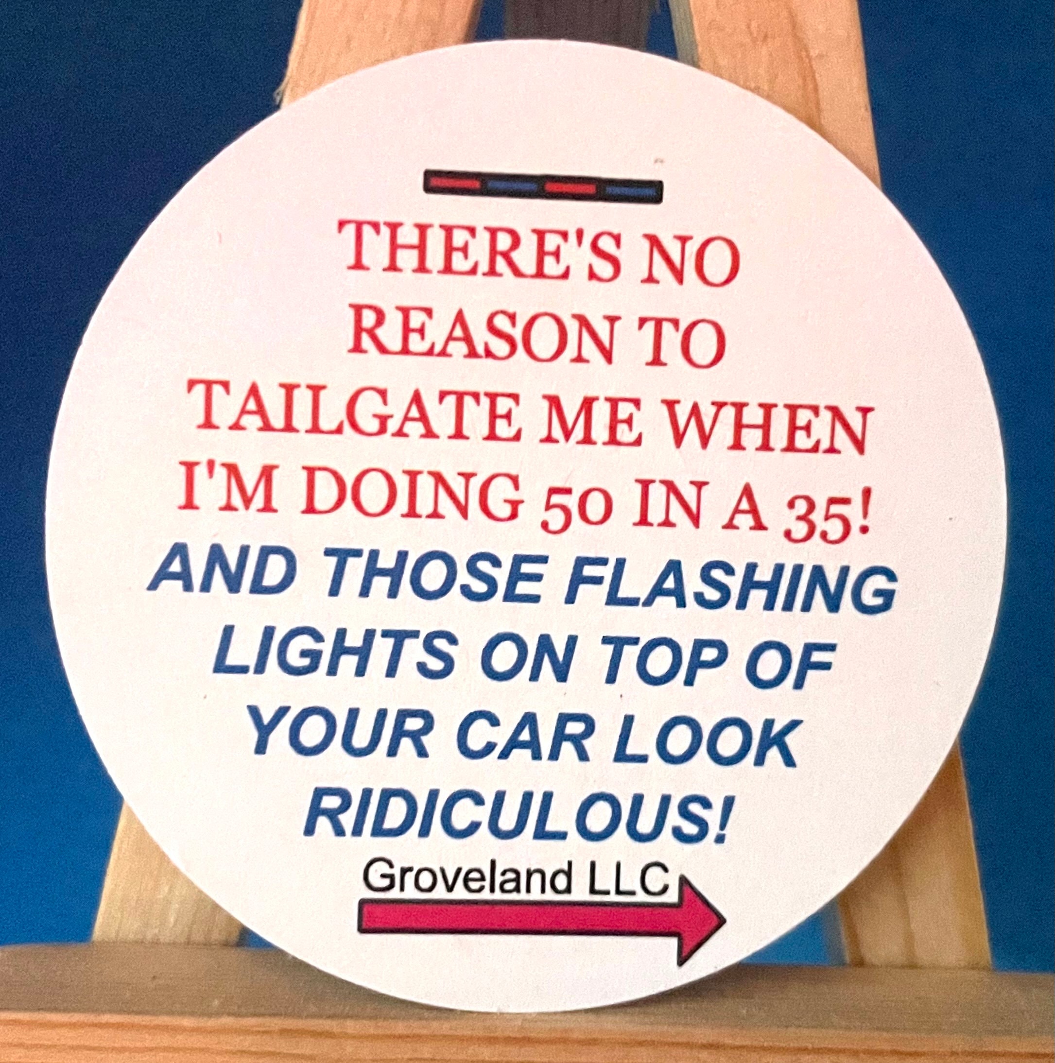 302 Lights Look Ridiculous Bumper Sticker Car Decal Funny Sarcastic ...